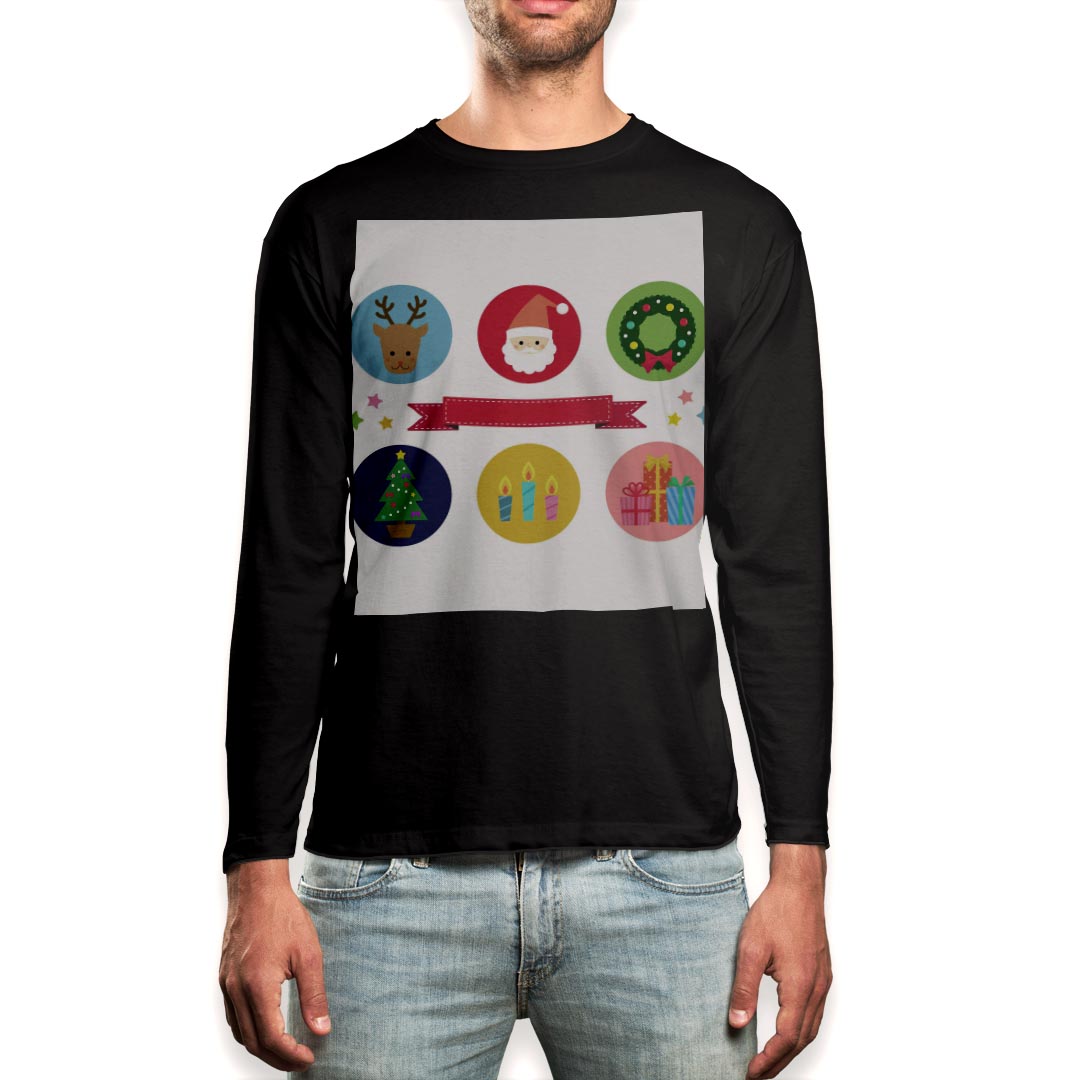 ロング tシャツ メンズ 長袖 ブラック デザイン XS S M L XL 2XL ロンT ティーシャツ 黒 black T shirt long sleeve▼男性用ロングTシャツ ブラック全デザインはこちらから▼▼男性用ロングTシャツ ...