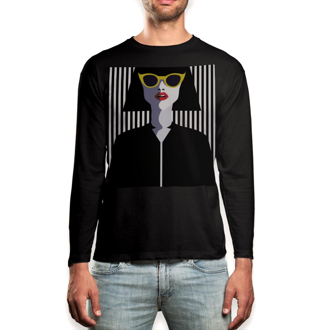 ロング tシャツ メンズ 長袖 ブラック デザイン XS S M L XL 2XL ロンT ティーシャツ 黒 black T shirt long sleeve▼男性用ロングTシャツ ブラック全デザインはこちらから▼▼男性用ロングTシャツ ...