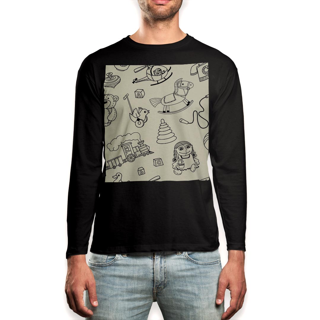 ロング tシャツ メンズ 長袖 ブラック デザイン XS S M L XL 2XL ロンT ティーシャツ 黒 black T shirt long sleeve▼男性用ロングTシャツ ブラック全デザインはこちらから▼▼男性用ロングTシャツ ...