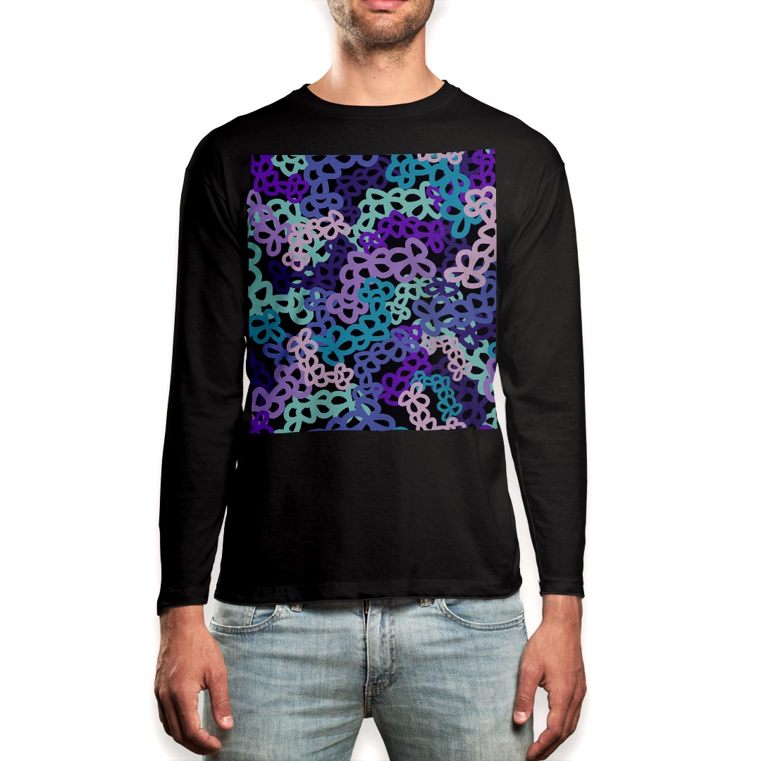 ロング tシャツ メンズ 長袖 ブラック デザイン XS S M L XL 2XL ロンT ティーシャツ 黒 black T shirt long sleeve▼男性用ロングTシャツ ブラック全デザインはこちらから▼▼男性用ロングTシャツ ...