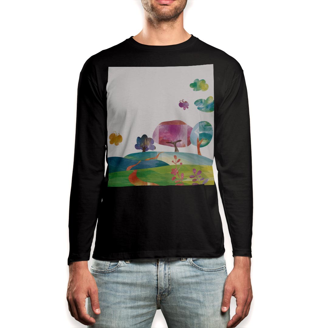 ロング tシャツ メンズ 長袖 ブラック デザイン XS S M L XL 2XL ロンT ティーシャツ 黒 black T shirt long sleeve▼男性用ロングTシャツ ブラック全デザインはこちらから▼▼男性用ロングTシャツ ...