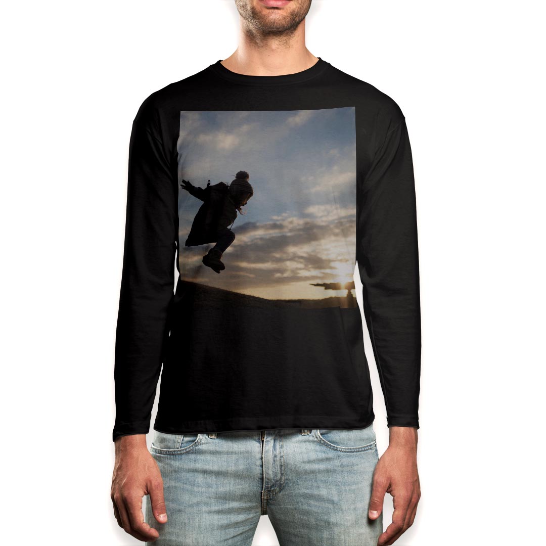 ロング tシャツ メンズ 長袖 ブラック デザイン XS S M L XL 2XL ロンT ティーシャツ 黒 black T shirt long sleeve▼男性用ロングTシャツ ブラック全デザインはこちらから▼▼男性用ロングTシャツ ...