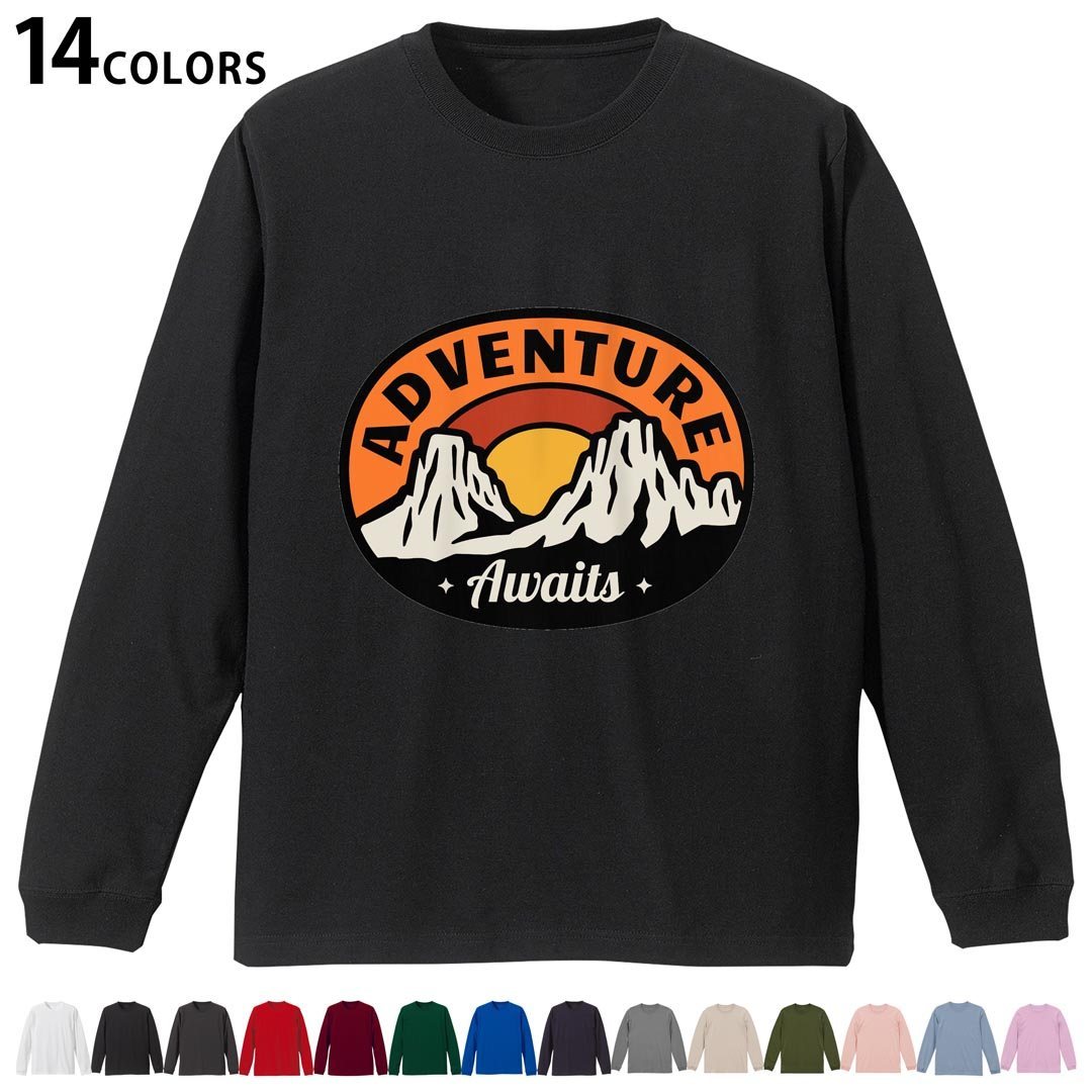 選べる14カラー tシャツ メンズ レディース ユニセックス unisex 長袖 デザイン XS S M L XL 2XL Tシャツ ティーシャツ T shirtホワイト ミックスグレー ブラック レッド バーガンディ アイビーグリーン ロ...