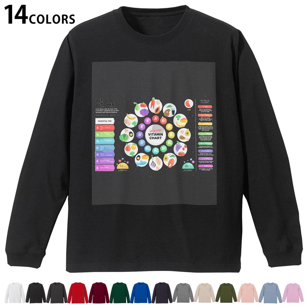 選べる14カラー tシャツ メンズ レディース ユニセックス unisex 長袖 デザイン XS S M L XL 2XL Tシャツ ティーシャツ T shirtホワイト ミックスグレー ブラック レッド バーガンディ アイビーグリーン ロ...