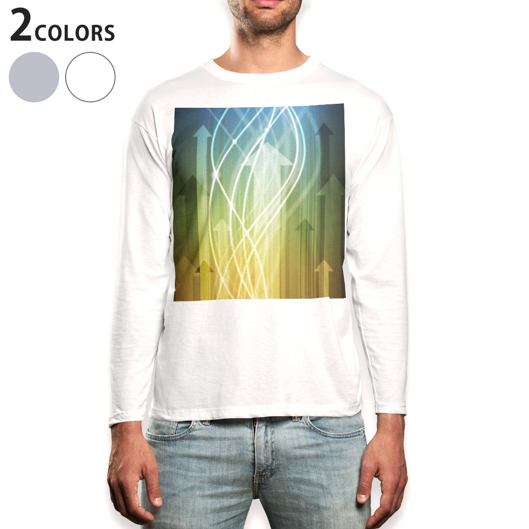 ロング tシャツ メンズ 長袖 ホワイト グレー デザイン XS S M L XL 2XL Tシャツ ティーシャツ T shirt long sleeve上記で使用したデザインTシャツはこちら▼男性用ロングTシャツ全デザインはこちらから▼商...