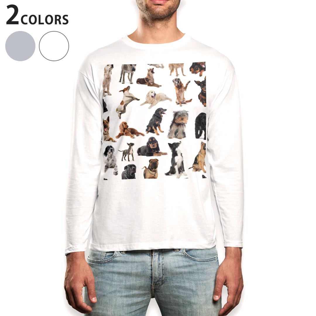 ロング tシャツ メンズ 長袖 ホワイト グレー デザイン XS S M L XL 2XL Tシャツ ティーシャツ T shirt long sleeve上記で使用したデザインTシャツはこちら▼男性用ロングTシャツ全デザインはこちらから▼商...