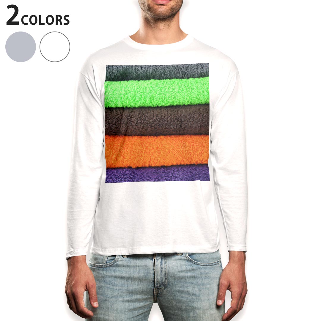 ロング tシャツ メンズ 長袖 ホワイト グレー デザイン XS S M L XL 2XL Tシャツ ティーシャツ T shirt long sleeve上記で使用したデザインTシャツはこちら▼男性用ロングTシャツ全デザインはこちらから▼商...