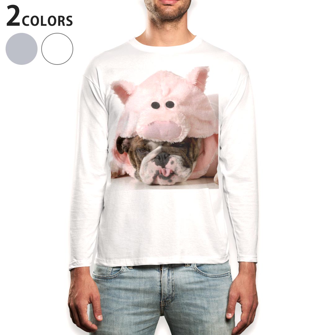 ロング tシャツ メンズ 長袖 ホワイト グレー デザイン XS S M L XL 2XL Tシャツ ティーシャツ T shirt long sleeve上記で使用したデザインTシャツはこちら▼男性用ロングTシャツ全デザインはこちらから▼