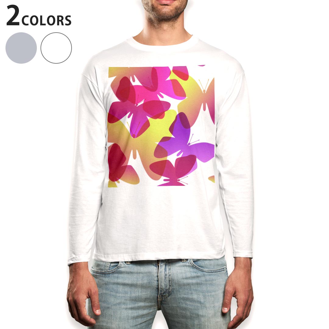 ロング tシャツ メンズ 長袖 ホワイト グレー デザイン XS S M L XL 2XL Tシャツ ティーシャツ T shirt long sleeve上記で使用したデザインTシャツはこちら▼男性用ロングTシャツ全デザインはこちらから▼商...