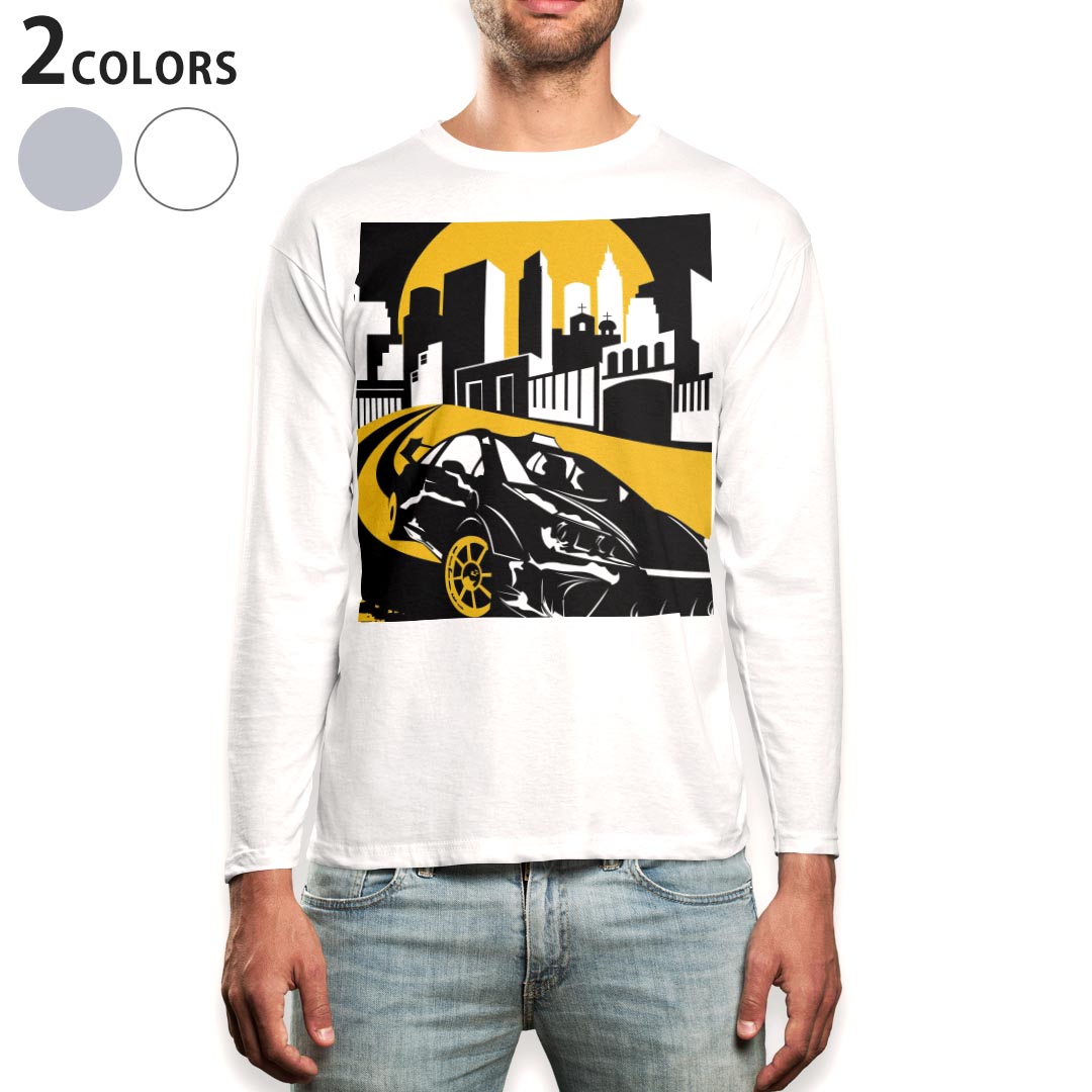 ロング tシャツ メンズ 長袖 ホワイト グレー デザイン XS S M L XL 2XL Tシャツ ティーシャツ T shirt long sleeve上記で使用したデザインTシャツはこちら▼男性用ロングTシャツ全デザインはこちらから▼商...