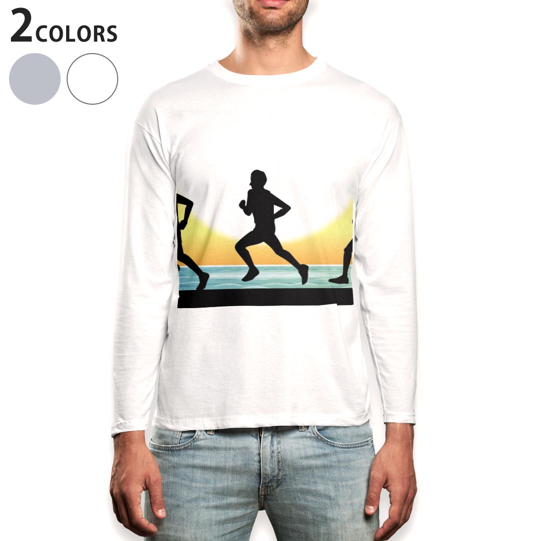ロング tシャツ メンズ 長袖 ホワイト グレー デザイン XS S M L XL 2XL Tシャツ ティーシャツ T shirt long sleeve上記で使用したデザインTシャツはこちら▼男性用ロングTシャツ全デザインはこちらから▼商...