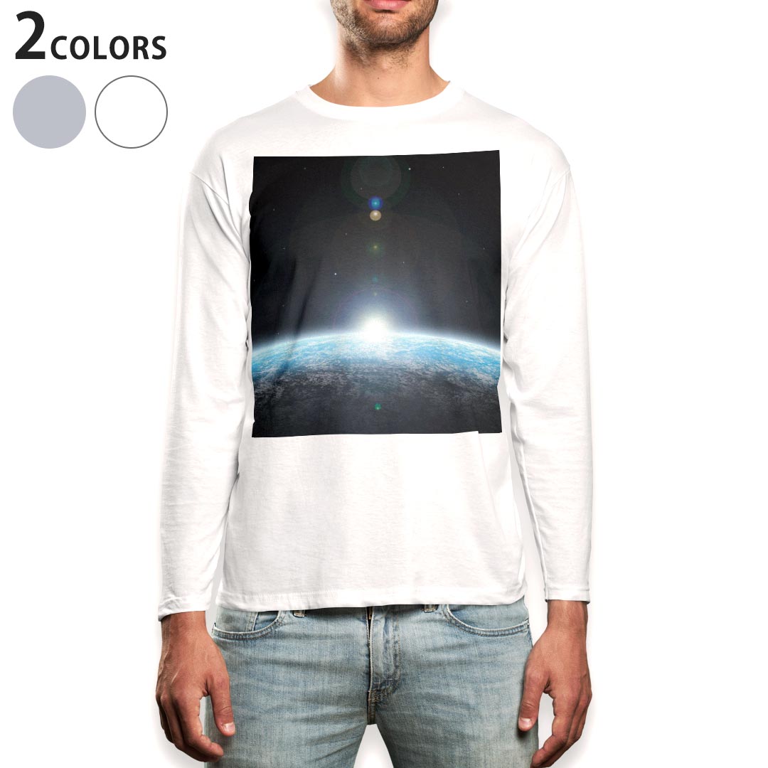 ロング tシャツ メンズ 長袖 ホワイト グレー デザイン XS S M L XL 2XL Tシャツ ティーシャツ T shirt long sleeve上記で使用したデザインTシャツはこちら▼男性用ロングTシャツ全デザインはこちらから▼商...
