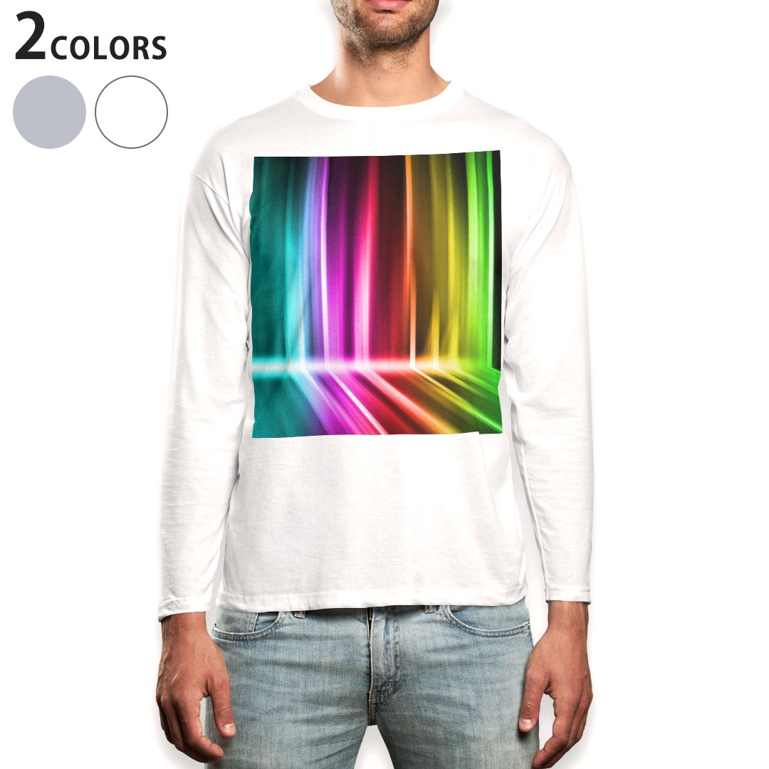 ロング tシャツ メンズ 長袖 ホワイト グレー デザイン XS S M L XL 2XL Tシャツ ティーシャツ T shirt long sleeve上記で使用したデザインTシャツはこちら▼男性用ロングTシャツ全デザインはこちらから▼商...