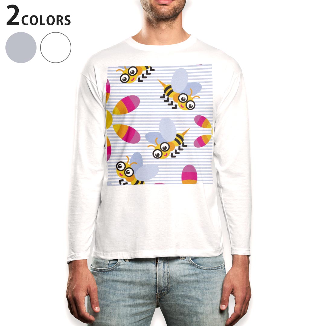 ロング tシャツ メンズ 長袖 ホワイト グレー デザイン XS S M L XL 2XL Tシャツ ティーシャツ T shirt long sleeve上記で使用したデザインTシャツはこちら▼男性用ロングTシャツ全デザインはこちらから▼商...