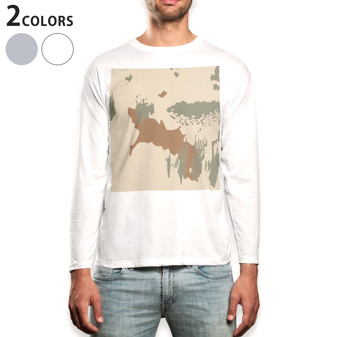 ロング tシャツ メンズ 長袖 ホワイト グレー デザイン XS S M L XL 2XL Tシャツ ティーシャツ T shirt long sleeve上記で使用したデザインTシャツはこちら▼男性用ロングTシャツ全デザインはこちらから▼商...