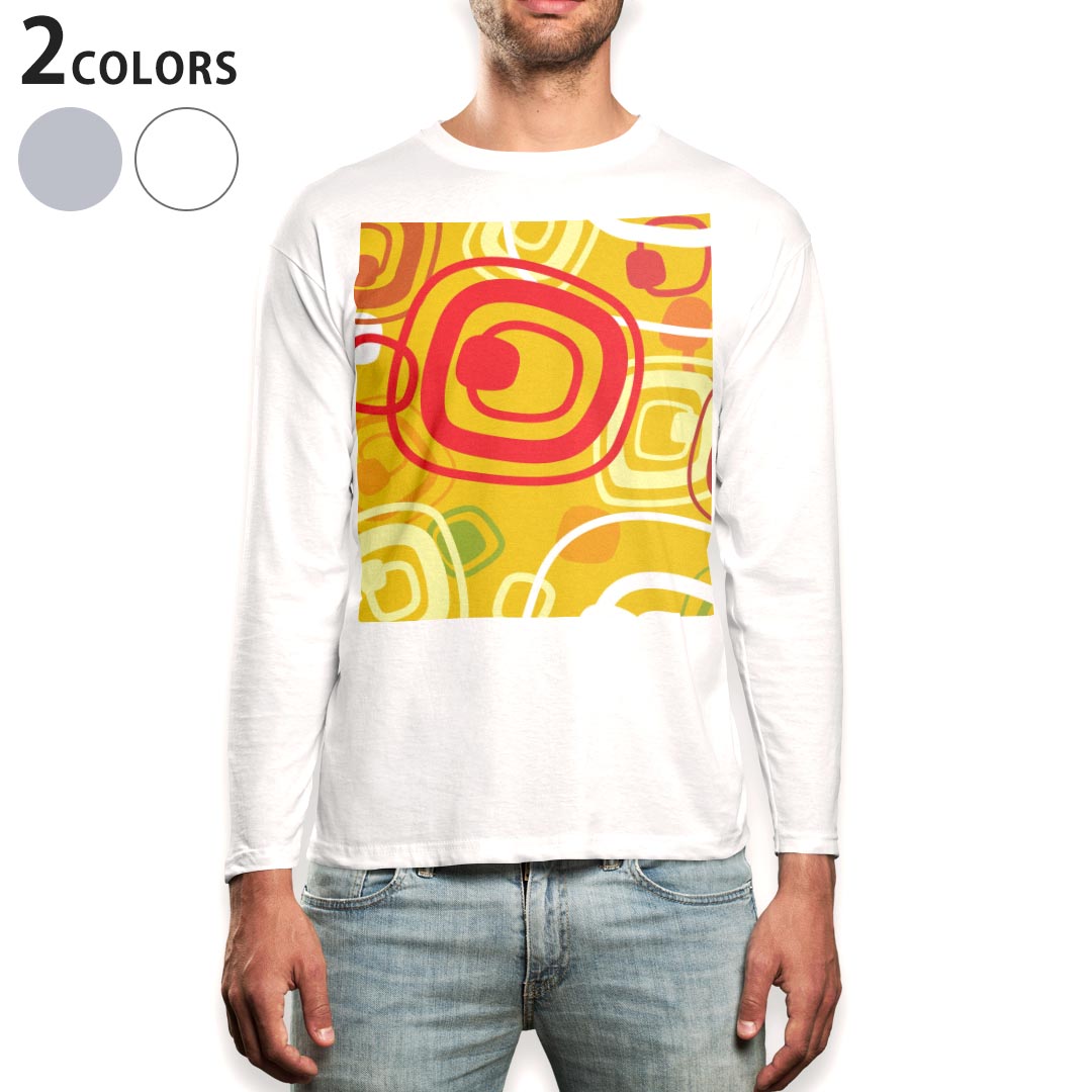 ロング tシャツ メンズ 長袖 ホワイト グレー デザイン XS S M L XL 2XL Tシャツ ティーシャツ T shirt long sleeve上記で使用したデザインTシャツはこちら▼男性用ロングTシャツ全デザインはこちらから▼商...