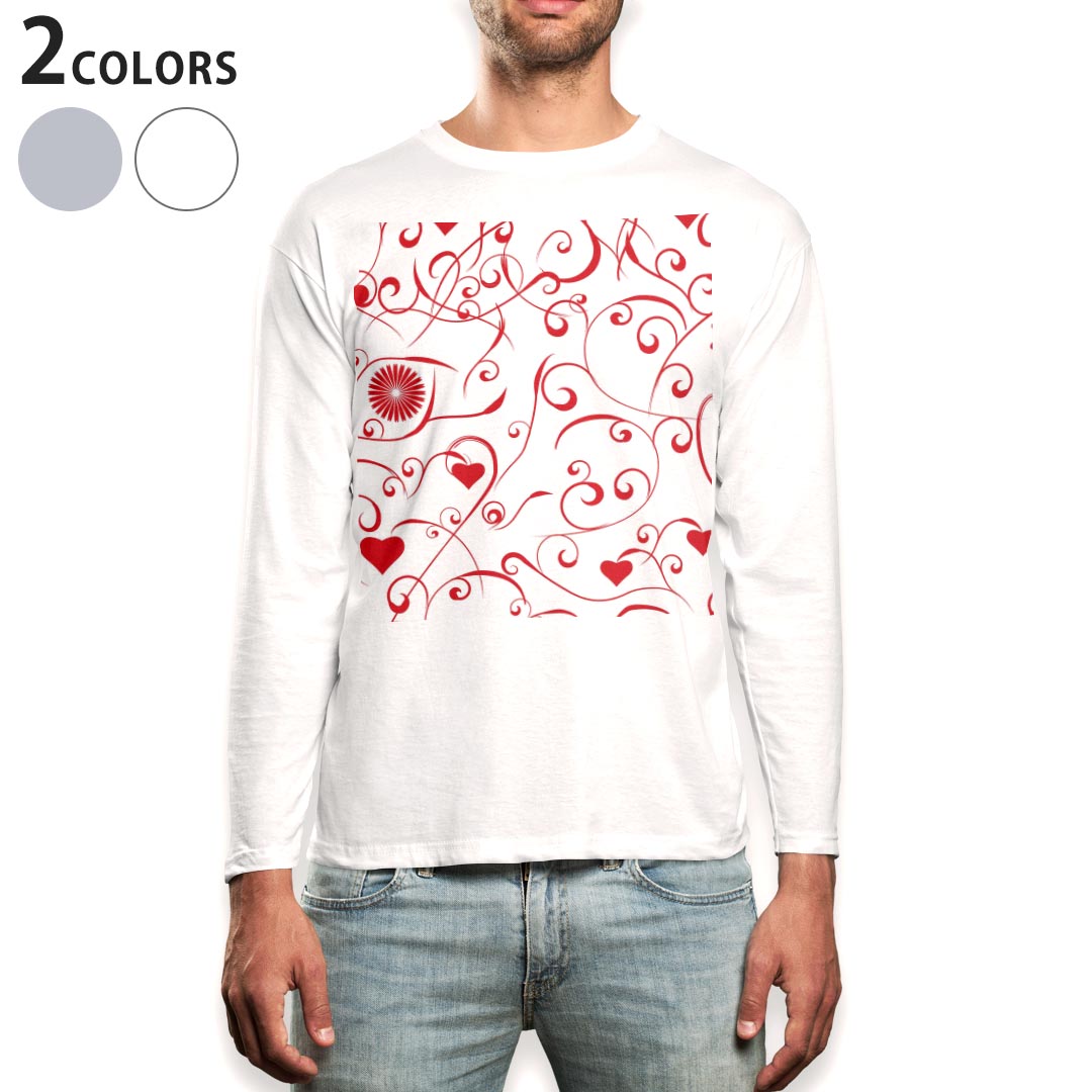 ロング tシャツ メンズ 長袖 ホワイト グレー デザイン XS S M L XL 2XL Tシャツ ティーシャツ T shirt long sleeve上記で使用したデザインTシャツはこちら▼男性用ロングTシャツ全デザインはこちらから▼商...