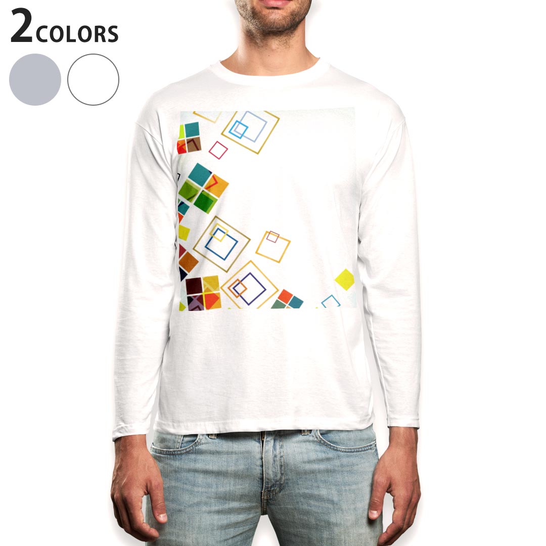 ロング tシャツ メンズ 長袖 ホワイト グレー デザイン XS S M L XL 2XL Tシャツ ティーシャツ T shirt long sleeve上記で使用したデザインTシャツはこちら▼男性用ロングTシャツ全デザインはこちらから▼商...
