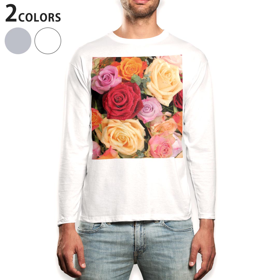 ロング tシャツ メンズ 長袖 ホワイト グレー デザイン XS S M L XL 2XL Tシャツ ティーシャツ T shirt long sleeve上記で使用したデザインTシャツはこちら▼男性用ロングTシャツ全デザインはこちらから▼商...