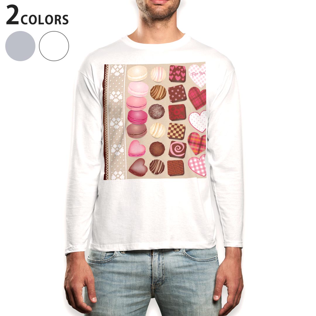 ロング tシャツ メンズ 長袖 ホワイト グレー デザイン XS S M L XL 2XL Tシャツ ティーシャツ T shirt long sleeve上記で使用したデザインTシャツはこちら▼男性用ロングTシャツ全デザインはこちらから▼商...