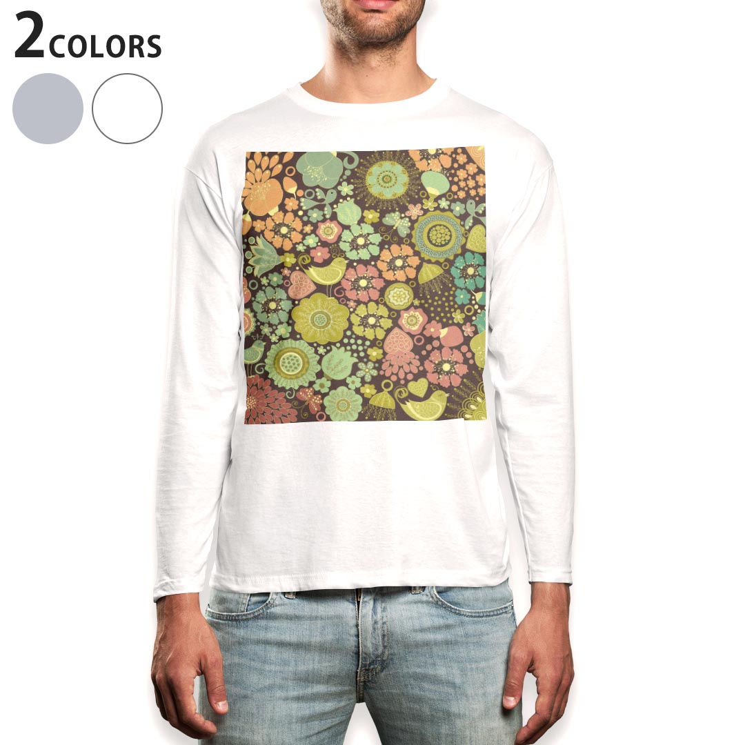 ロング tシャツ メンズ 長袖 ホワイト グレー デザイン XS S M L XL 2XL Tシャツ ティーシャツ T shirt long sleeve上記で使用したデザインTシャツはこちら▼男性用ロングTシャツ全デザインはこちらから▼商...