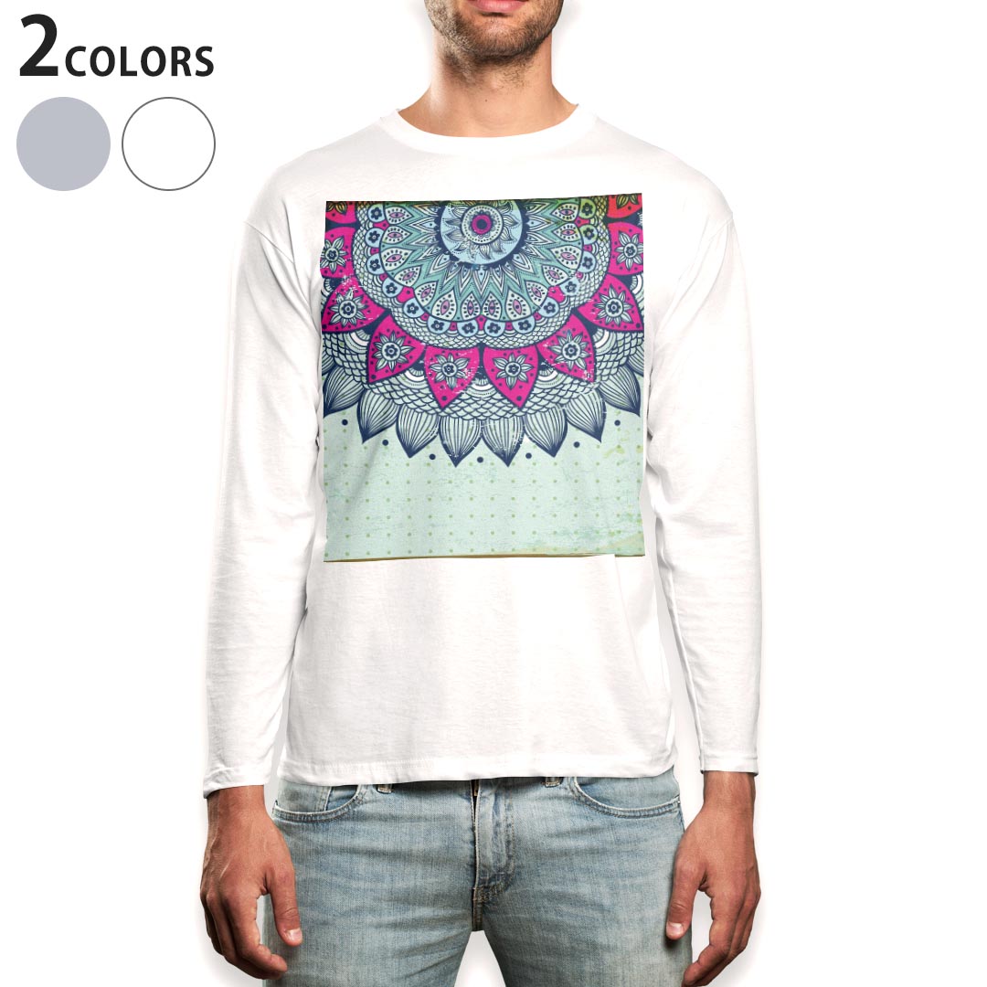 ロング tシャツ メンズ 長袖 ホワイト グレー デザイン XS S M L XL 2XL Tシャツ ティーシャツ T shirt long sleeve上記で使用したデザインTシャツはこちら▼男性用ロングTシャツ全デザインはこちらから▼商...