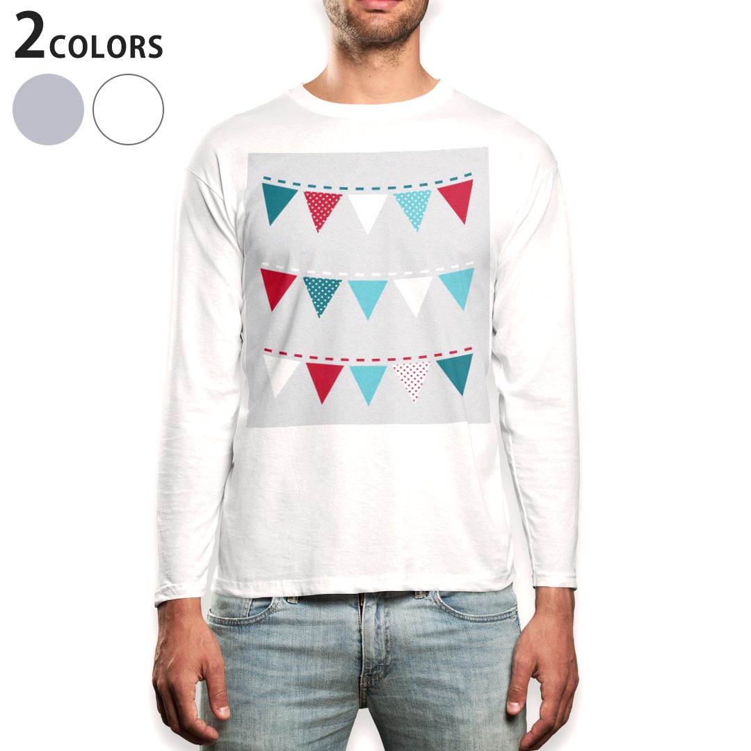ロング tシャツ メンズ 長袖 ホワイト グレー デザイン XS S M L XL 2XL Tシャツ ティーシャツ T shirt long sleeve上記で使用したデザインTシャツはこちら▼男性用ロングTシャツ全デザインはこちらから▼商...