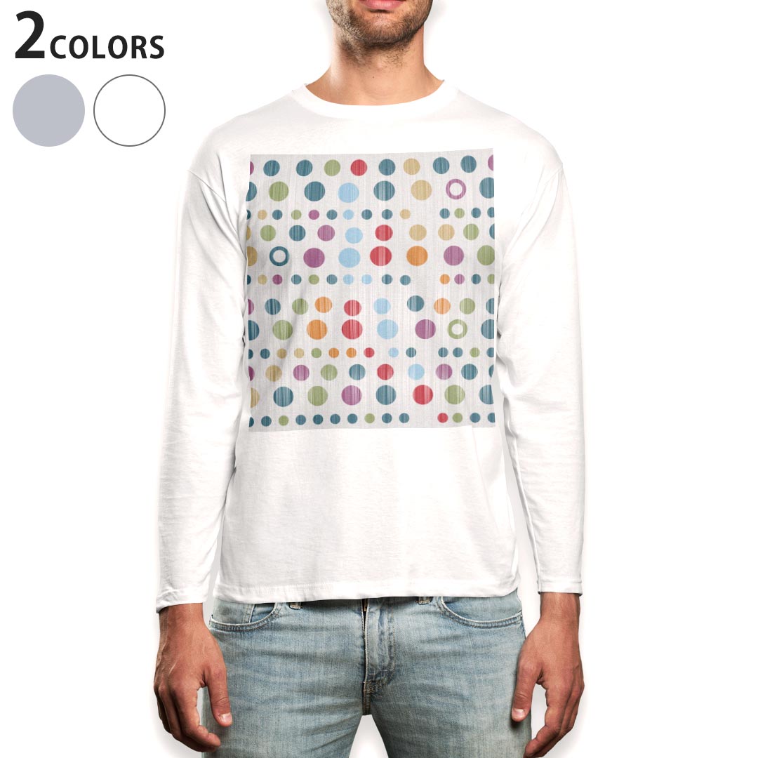 ロング tシャツ メンズ 長袖 ホワイト グレー デザイン XS S M L XL 2XL Tシャツ ティーシャツ T shirt long sleeve上記で使用したデザインTシャツはこちら▼男性用ロングTシャツ全デザインはこちらから▼商...