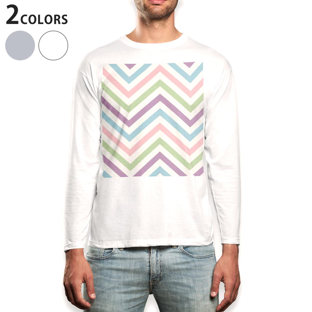 ロング tシャツ メンズ 長袖 ホワイト グレー デザイン XS S M L XL 2XL Tシャツ ティーシャツ T shirt long sleeve上記で使用したデザインTシャツはこちら▼男性用ロングTシャツ全デザインはこちらから▼商...