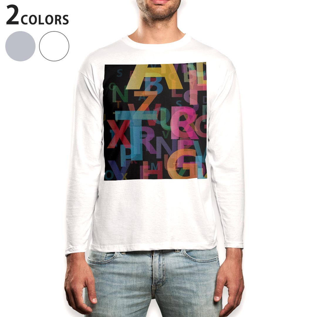 ロング tシャツ メンズ 長袖 ホワイト グレー デザイン XS S M L XL 2XL Tシャツ ティーシャツ T shirt long sleeve上記で使用したデザインTシャツはこちら▼男性用ロングTシャツ全デザインはこちらから▼商...