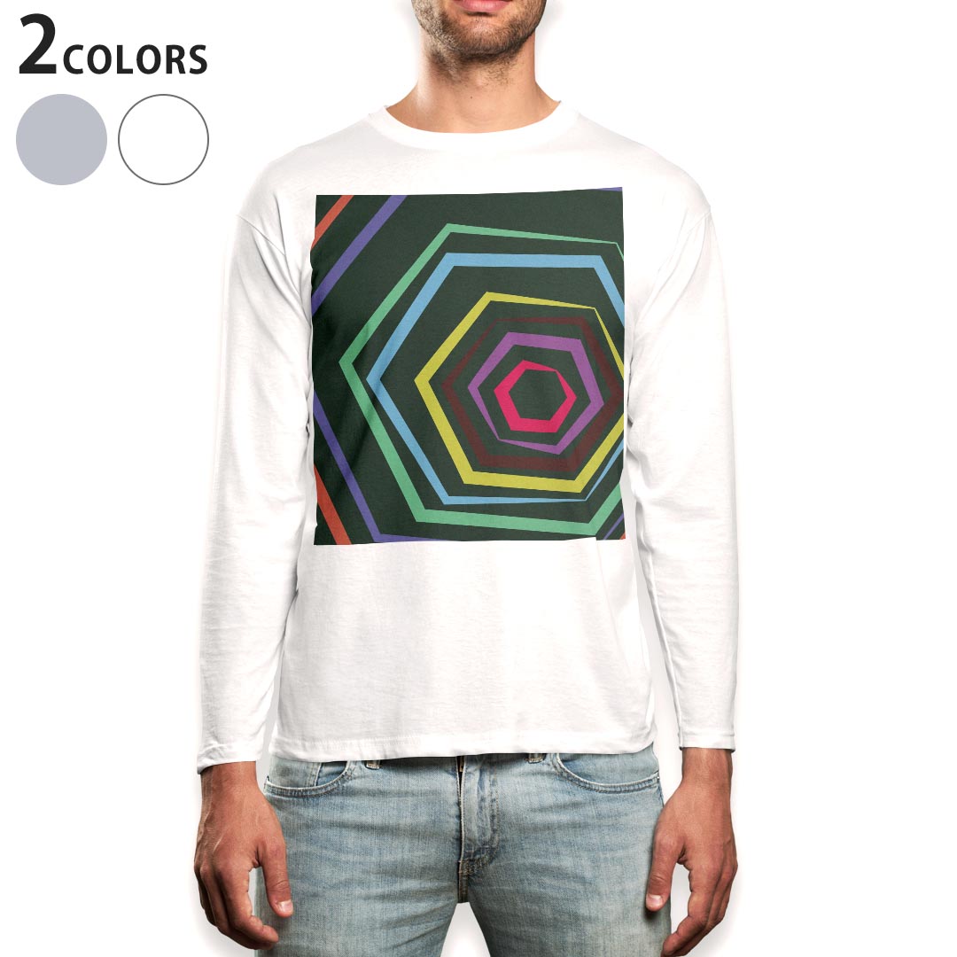 ロング tシャツ メンズ 長袖 ホワイト グレー デザイン XS S M L XL 2XL Tシャツ ティーシャツ T shirt long sleeve上記で使用したデザインTシャツはこちら▼男性用ロングTシャツ全デザインはこちらから▼商...