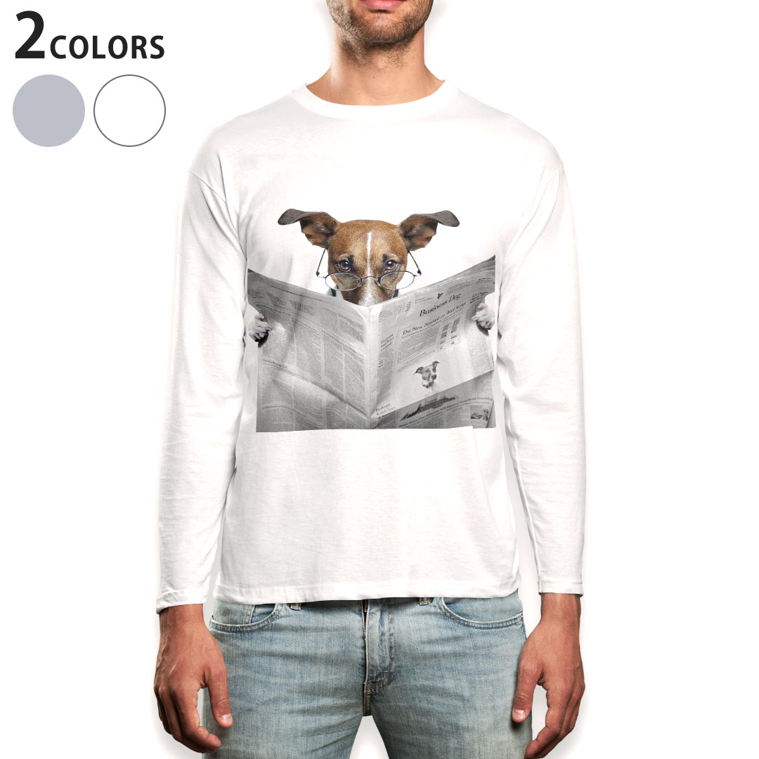 ロング tシャツ メンズ 長袖 ホワイト グレー デザイン XS S M L XL 2XL Tシャツ ティーシャツ T shirt long sleeve上記で使用したデザインTシャツはこちら▼男性用ロングTシャツ全デザインはこちらから▼