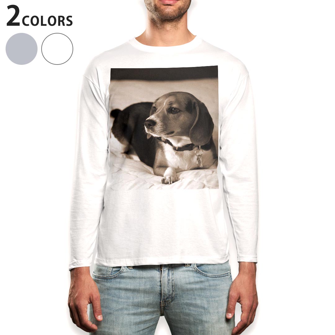 ロング tシャツ メンズ 長袖 ホワイト グレー デザイン XS S M L XL 2XL Tシャツ ティーシャツ T shirt long sleeve上記で使用したデザインTシャツはこちら▼男性用ロングTシャツ全デザインはこちらから▼商...