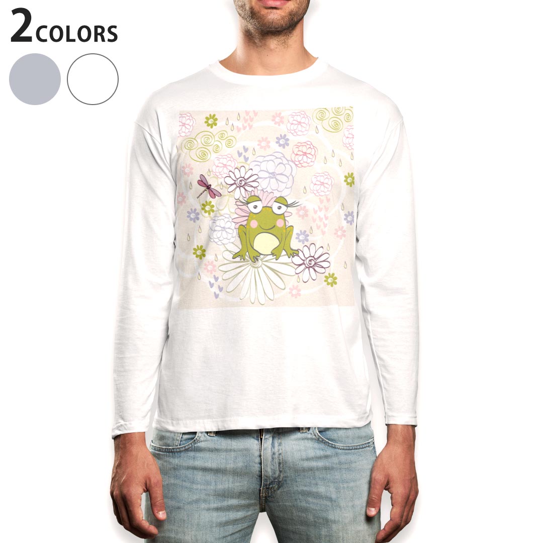ロング tシャツ メンズ 長袖 ホワイト グレー デザイン XS S M L XL 2XL Tシャツ ティーシャツ T shirt long sleeve上記で使用したデザインTシャツはこちら▼男性用ロングTシャツ全デザインはこちらから▼商...