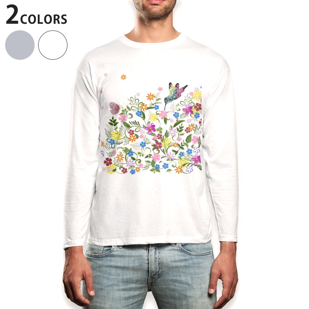 ロング tシャツ メンズ 長袖 ホワイト グレー デザイン XS S M L XL 2XL Tシャツ ティーシャツ T shirt long sleeve上記で使用したデザインTシャツはこちら▼男性用ロングTシャツ全デザインはこちらから▼商...