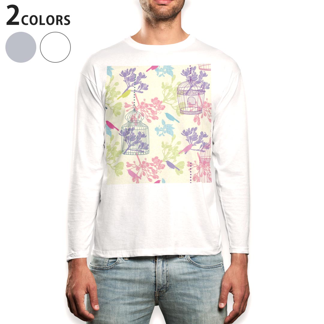 ロング tシャツ メンズ 長袖 ホワイト グレー デザイン XS S M L XL 2XL Tシャツ ティーシャツ T shirt long sleeve上記で使用したデザインTシャツはこちら▼男性用ロングTシャツ全デザインはこちらから▼商...