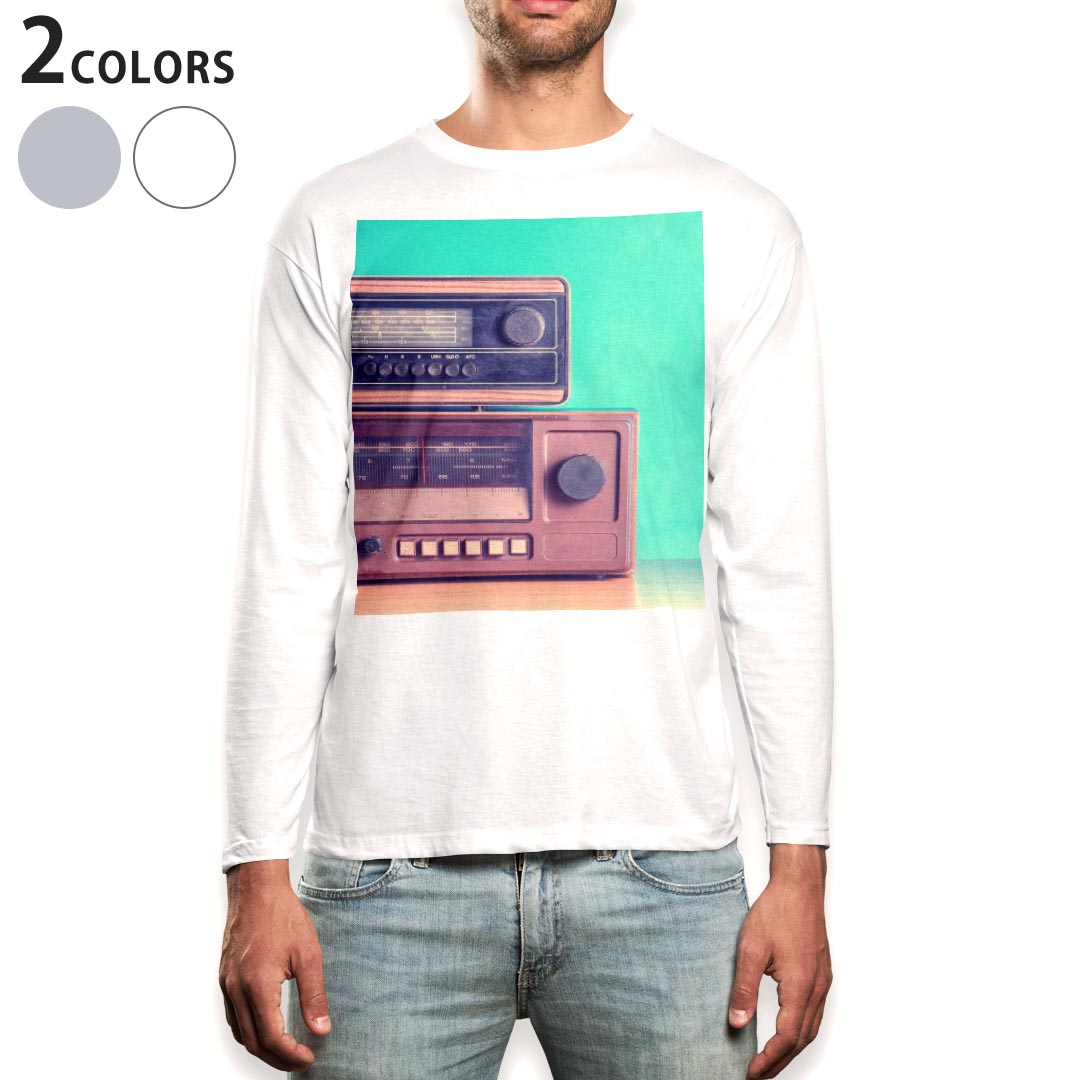 ロング tシャツ メンズ 長袖 ホワイト グレー デザイン XS S M L XL 2XL Tシャツ ティーシャツ T shirt long sleeve上記で使用したデザインTシャツはこちら▼男性用ロングTシャツ全デザインはこちらから▼商...