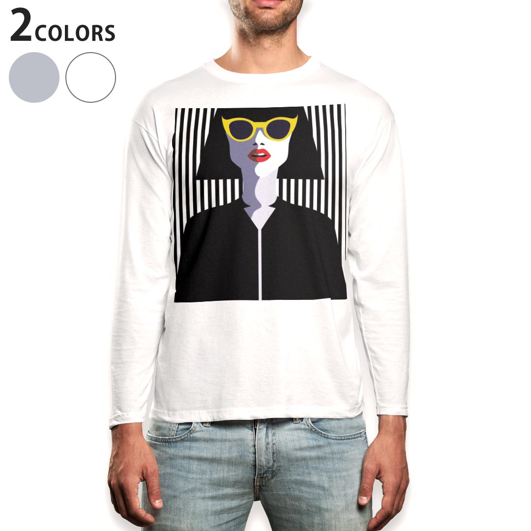 ロング tシャツ メンズ 長袖 ホワイト グレー デザイン XS S M L XL 2XL Tシャツ ティーシャツ T shirt long sleeve上記で使用したデザインTシャツはこちら▼男性用ロングTシャツ全デザインはこちらから▼商...