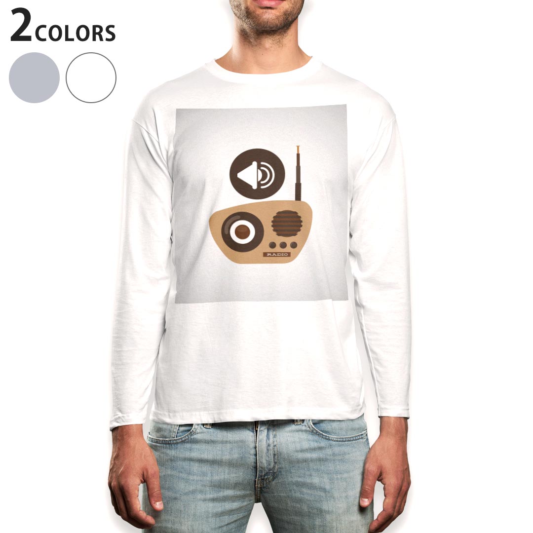 ロング tシャツ メンズ 長袖 ホワイト グレー デザイン XS S M L XL 2XL Tシャツ ティーシャツ T shirt long sleeve上記で使用したデザインTシャツはこちら▼男性用ロングTシャツ全デザインはこちらから▼商...