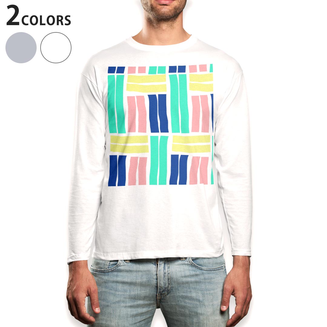 ロング tシャツ メンズ 長袖 ホワイト グレー デザイン XS S M L XL 2XL Tシャツ ティーシャツ T shirt long sleeve上記で使用したデザインTシャツはこちら▼男性用ロングTシャツ全デザインはこちらから▼商...