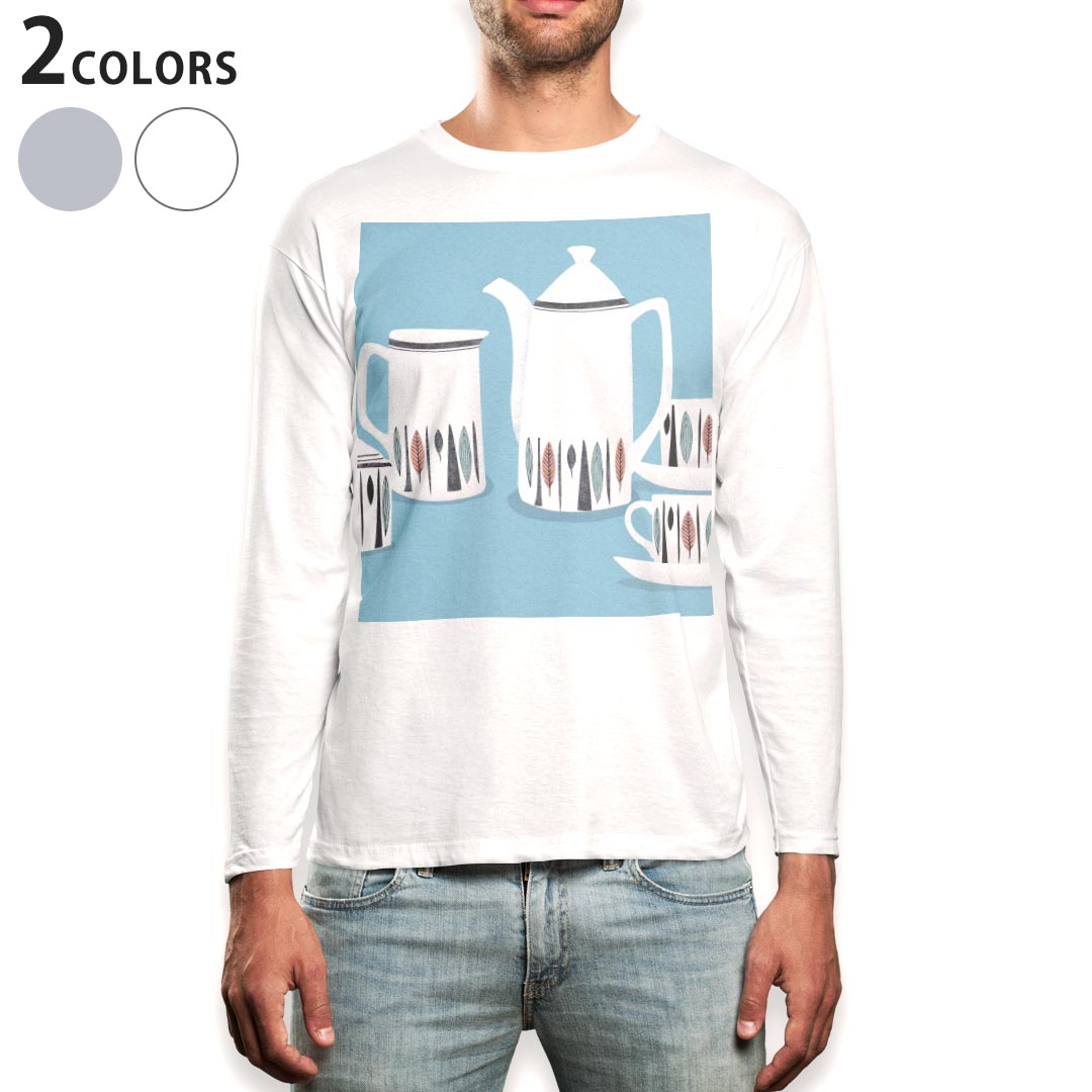 ロング tシャツ メンズ 長袖 ホワイト グレー デザイン XS S M L XL 2XL Tシャツ ティーシャツ T shirt long sleeve上記で使用したデザインTシャツはこちら▼男性用ロングTシャツ全デザインはこちらから▼商...
