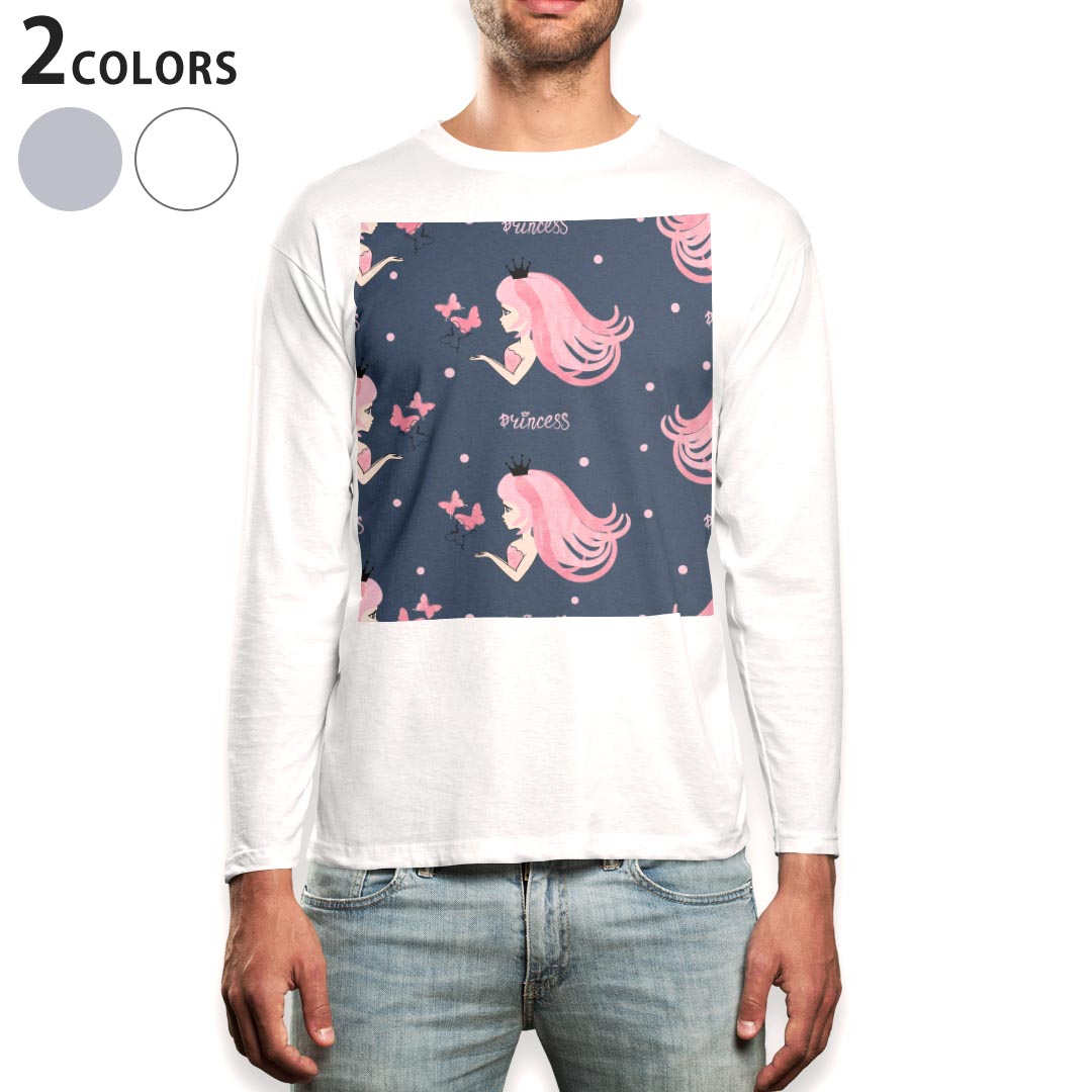 ロング tシャツ メンズ 長袖 ホワイト グレー デザイン XS S M L XL 2XL Tシャツ ティーシャツ T shirt long sleeve上記で使用したデザインTシャツはこちら▼男性用ロングTシャツ全デザインはこちらから▼商...