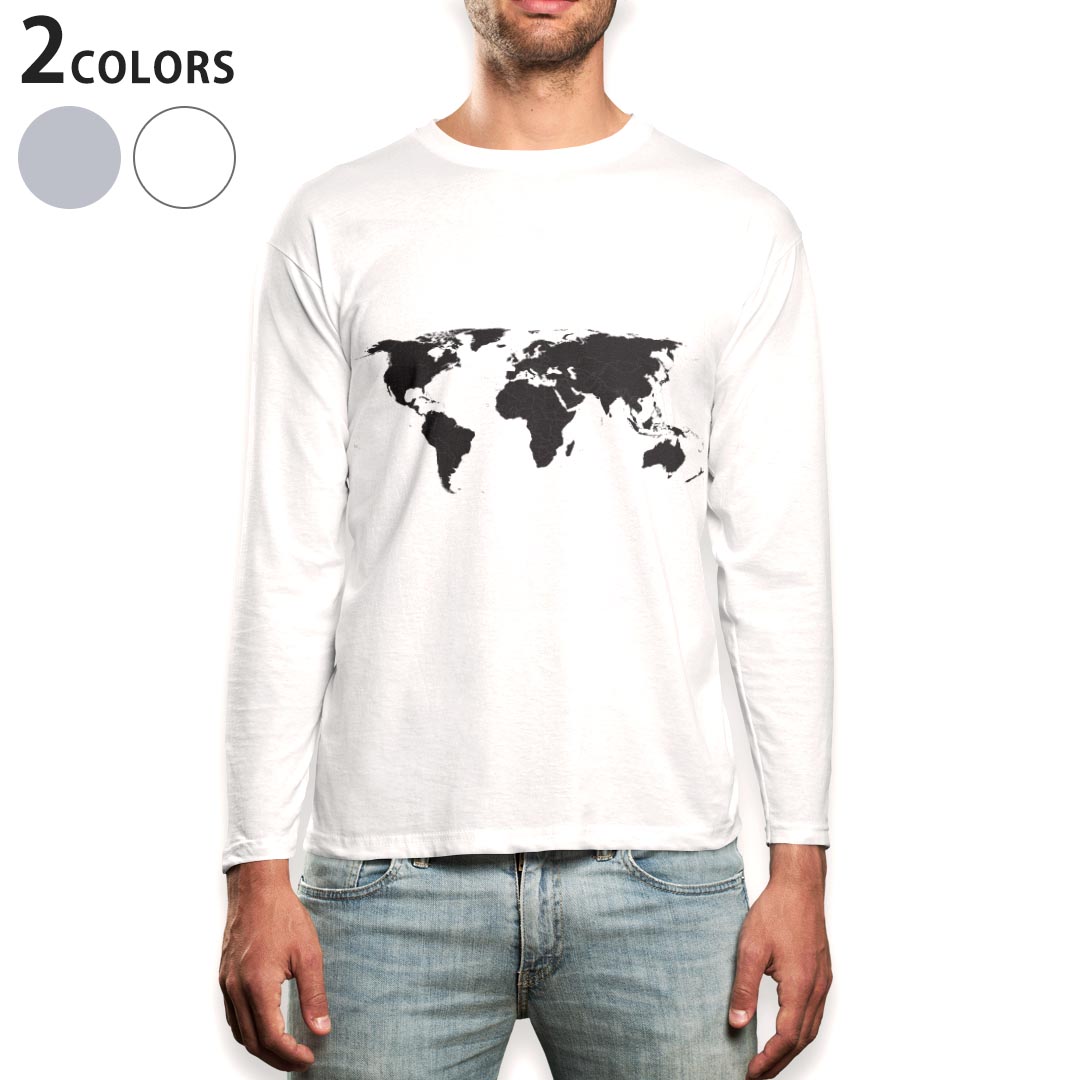 ロング tシャツ メンズ 長袖 ホワイト グレー デザイン XS S M L XL 2XL Tシャツ ティーシャツ T shirt long sleeve上記で使用したデザインTシャツはこちら▼男性用ロングTシャツ全デザインはこちらから▼