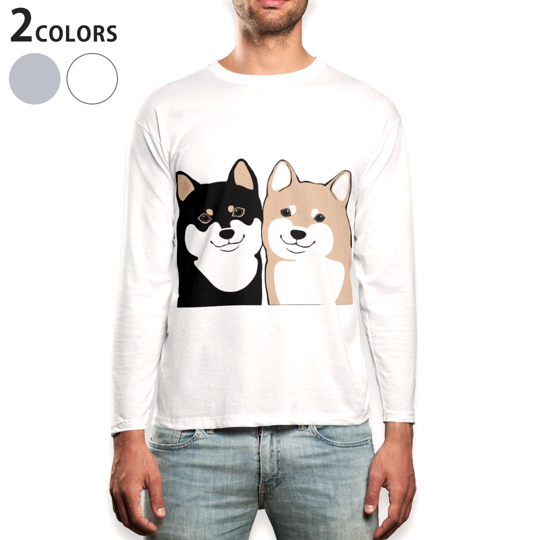 ロング tシャツ メンズ 長袖 ホワイト グレー デザイン XS S M L XL 2XL Tシャツ ティーシャツ T shirt long sleeve上記で使用したデザインTシャツはこちら▼男性用ロングTシャツ全デザインはこちらから▼