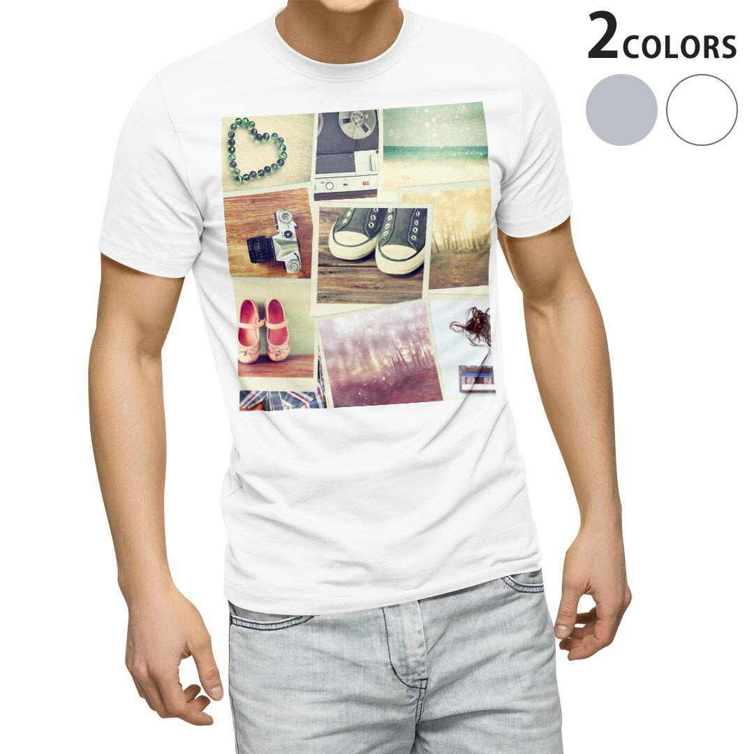 tシャツ メンズ 半袖 ホワイト グレー デザイン XS S M L XL 2XL Tシャツ ティーシャツ T shirt　白 灰色 上記で使用したデザインTシャツはこちらから 画像をクリックで商品へ▼男性用半袖Tシャツ　ホワイト・グレー全...