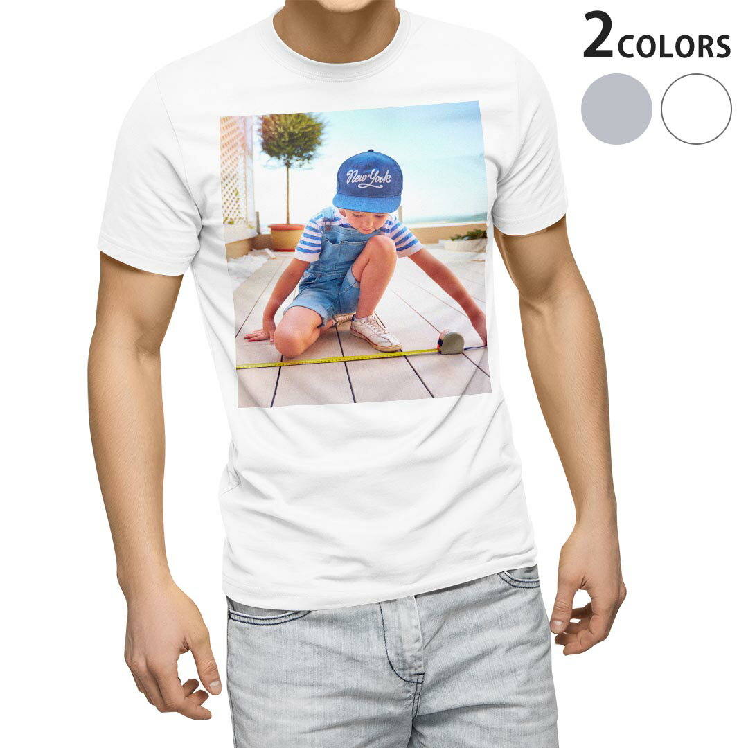 tシャツ メンズ 半袖 ホワイト グレー デザイン XS S M L XL 2XL Tシャツ ティーシャツ T shirt　白 灰色 上記で使用したデザインTシャツはこちらから 画像をクリックで商品へ▼男性用半袖Tシャツ　ホワイト・グレー全...