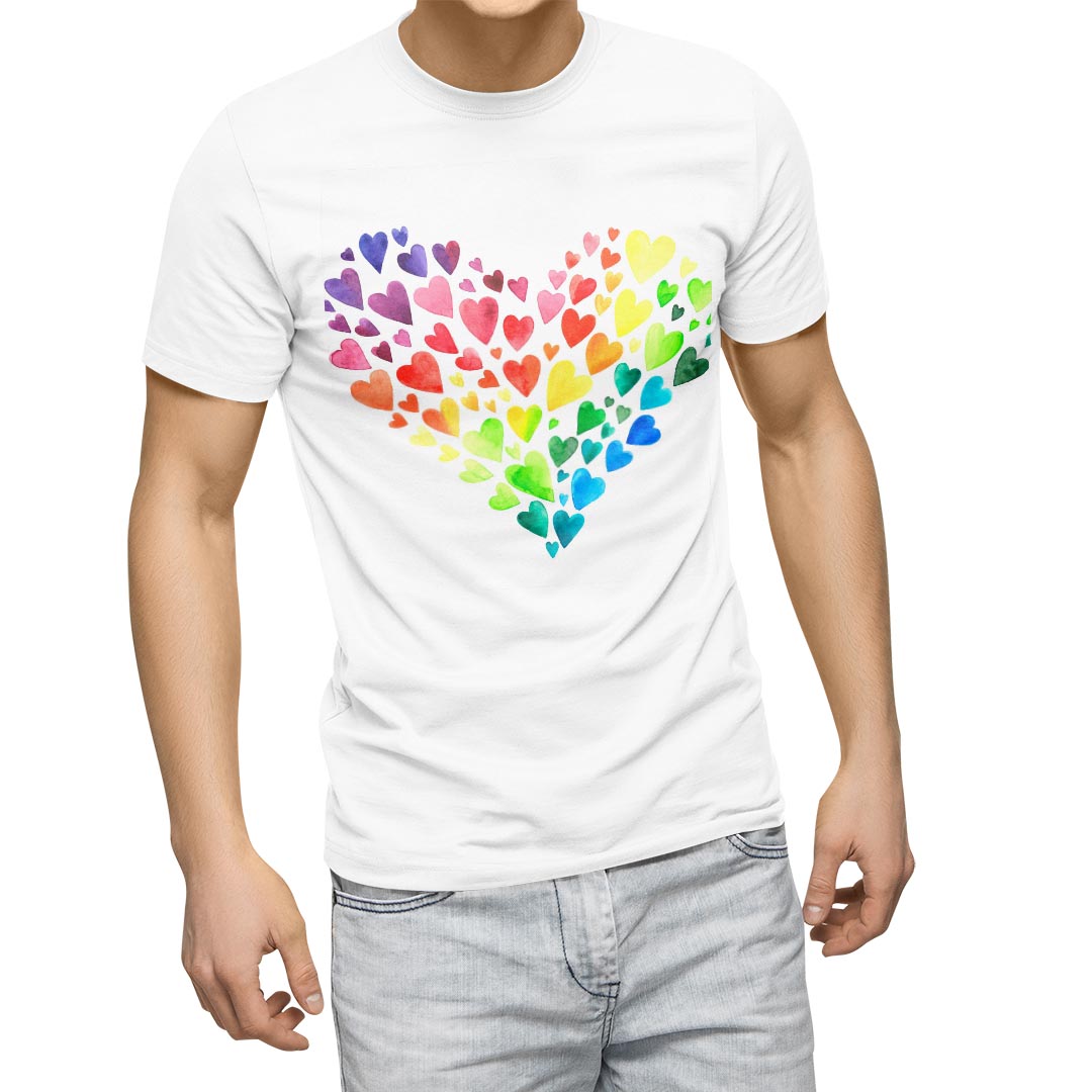 tシャツ メンズ 半袖 ホワイト グレー デザイン XS S M L XL 2XL Tシャツ ティーシャツ T shirt　白 灰色 上記で使用したデザインTシャツはこちらから 画像をクリックで商品へ▼男性用半袖Tシャツ　ホワイト・グレー全...