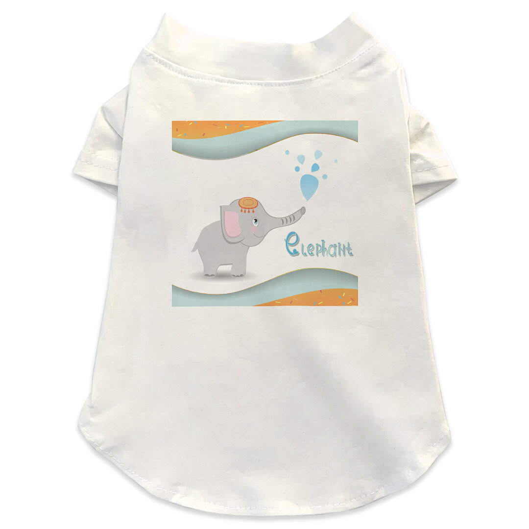 犬専用Tシャツ 選べる5size 小型犬 袖あり 半袖 ホワイト デザイン T shirt XS S M L XL ペットウェア ペット服 カジュアル おしゃれ コットン 綿商品特徴・袖ありペット用Tシャツ！・さらりとした触り心地のTシャツ...