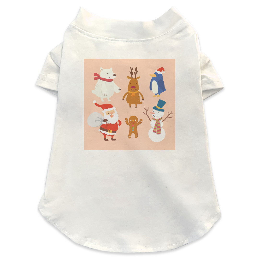 犬専用Tシャツ 選べる5size 小型犬 袖あり 半袖 ホワイト デザイン T shirt XS S M L XL ペットウェア ペット服 カジュアル おしゃれ コットン 綿商品特徴・袖ありペット用Tシャツ！・さらりとした触り心地のTシャツ...