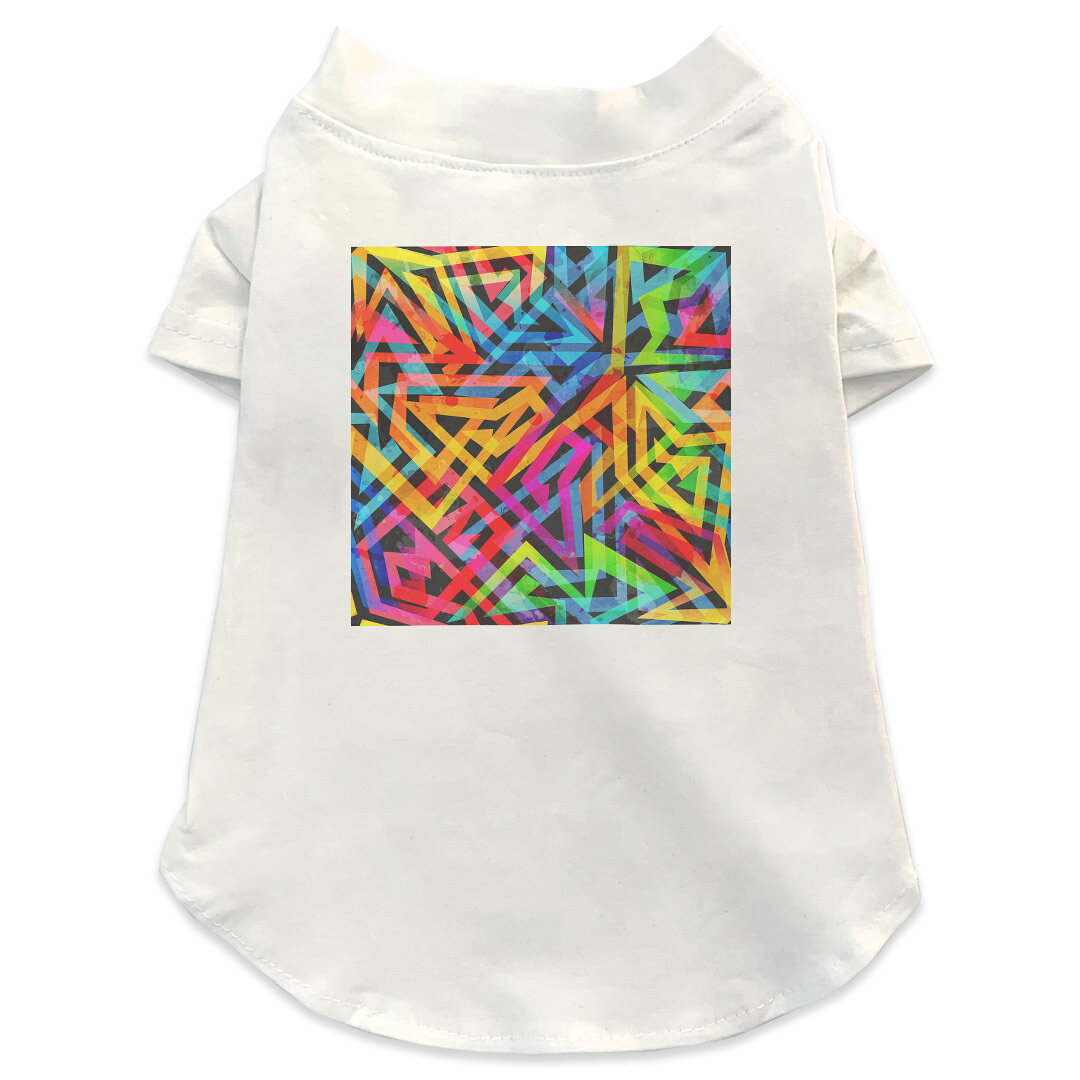 犬専用Tシャツ 選べる5size 小型犬 袖あり 半袖 ホワイト デザイン T shirt XS S M L XL ペットウェア ペット服 カジュアル おしゃれ コットン 綿商品特徴・袖ありペット用Tシャツ！・さらりとした触り心地のTシャツ...
